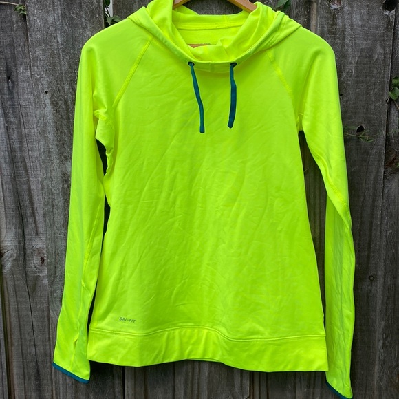 Nike | Tops | Nike Pro Dri Fit Hoodie Womens S Thumb Holes Running ...